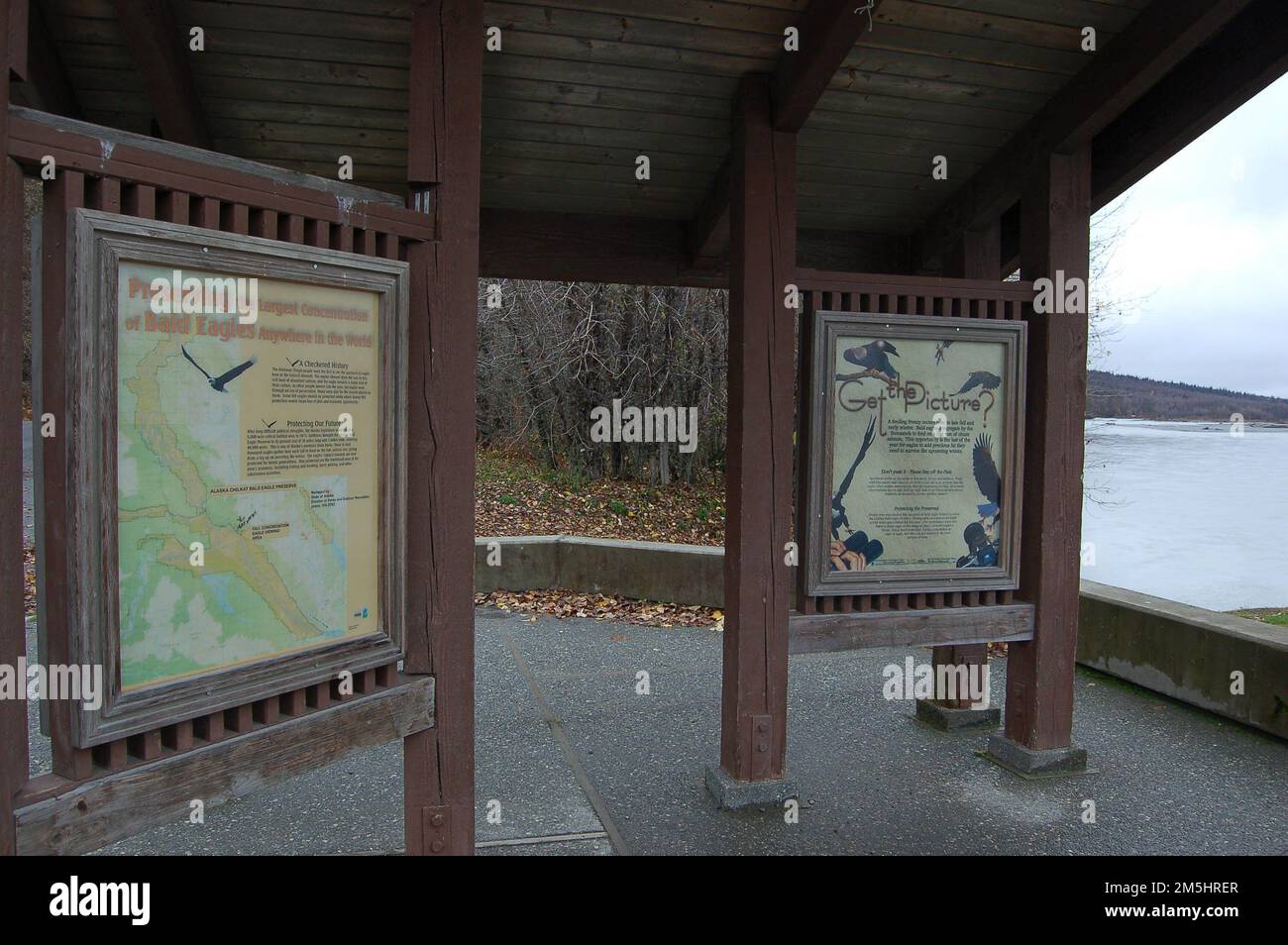 Haines Highway - Valley of the Eagles - Interpretive Signage at North ...