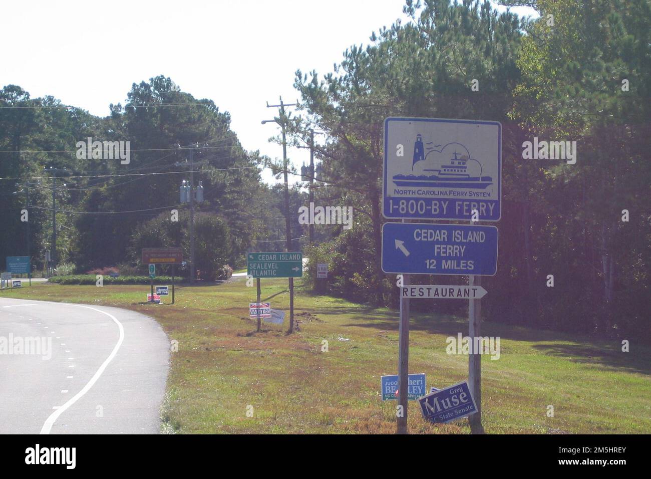 Outer Banks Scenic Byway - Directional Signs Outside the Village of Sea ...