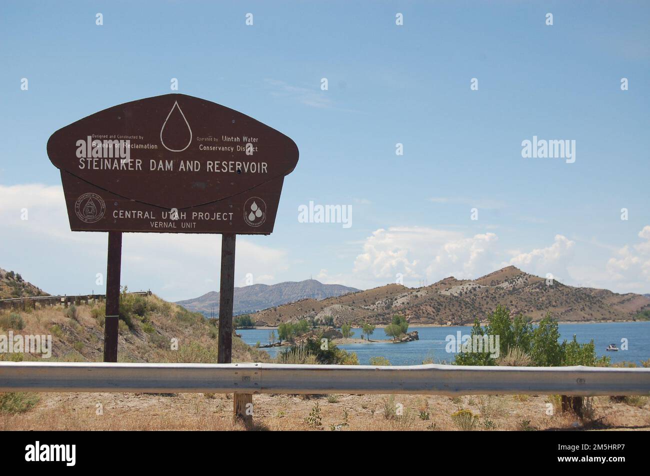 Flaming Gorge-Uintas National Scenic Byway - Sign at Steinaker ...