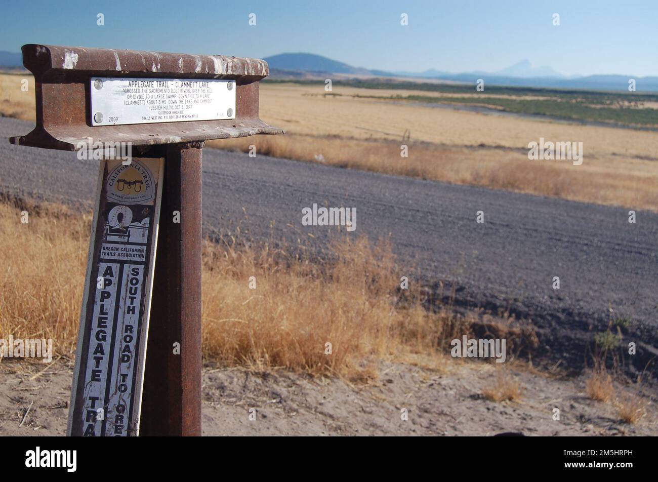 Volcanic Legacy Scenic Byway - Applegate Trail Marker for "Clammett ...
