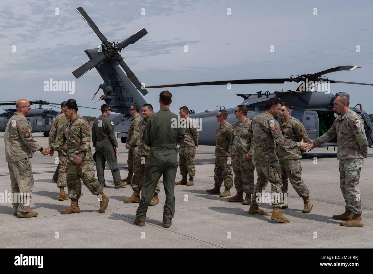 Team Moody leadership greet Airmen assigned to the 41st Rescue ...