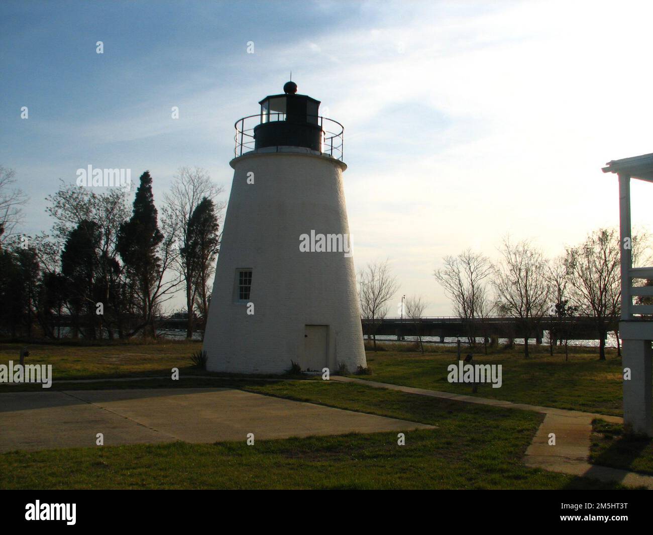 Religious Freedom Byway - Sunset at Piney Point Lighthouse. The ...