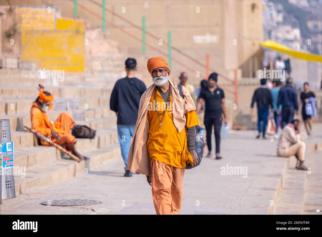 Varanasi, Uttar Pradesh, India - Nov 2022: Portrait of Unidentified ...