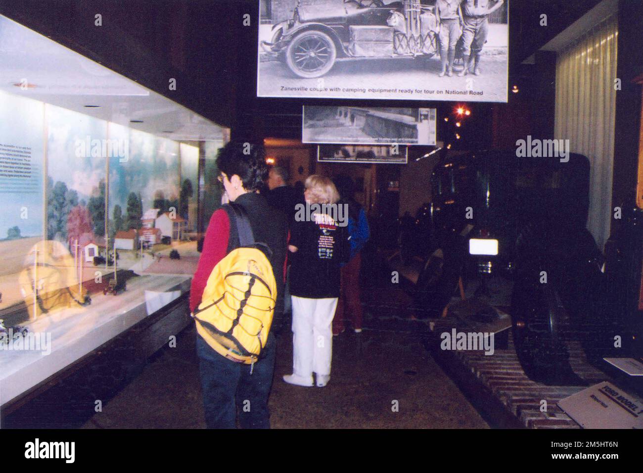 Historic National Road - Diorama of The Historic National Road. A woman ...