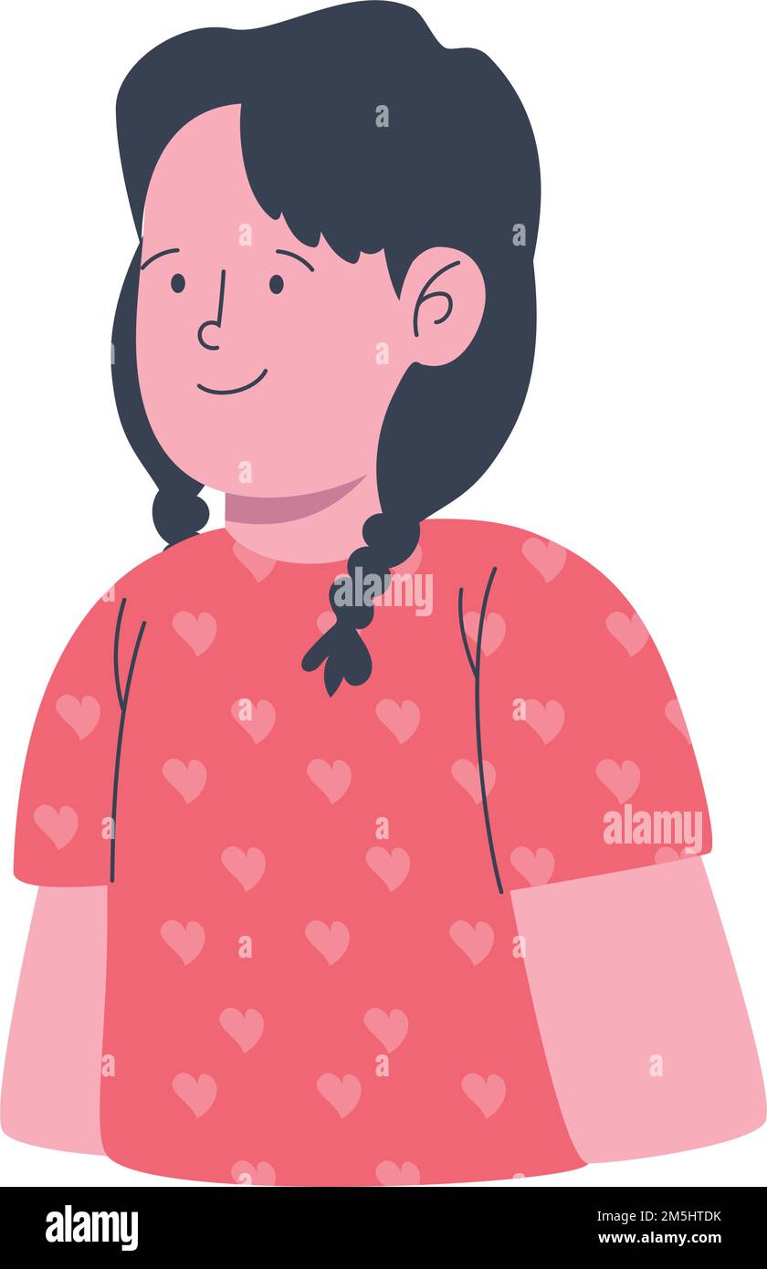 woman wearing red shirt Stock Vector Image & Art - Alamy