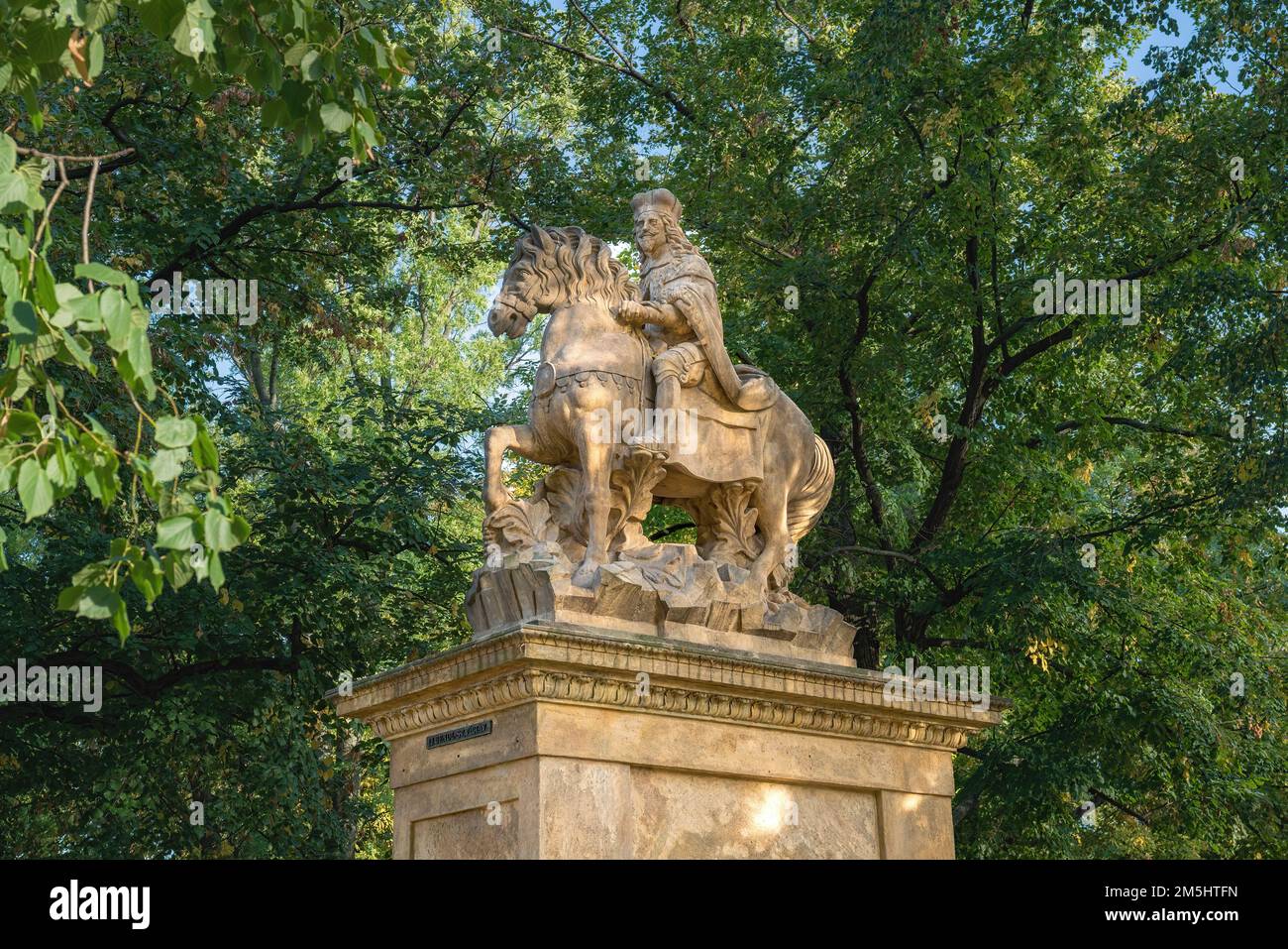 Saint Wenceslas Statue at Vysehrad - Prague, Czech Republic Stock Photo ...