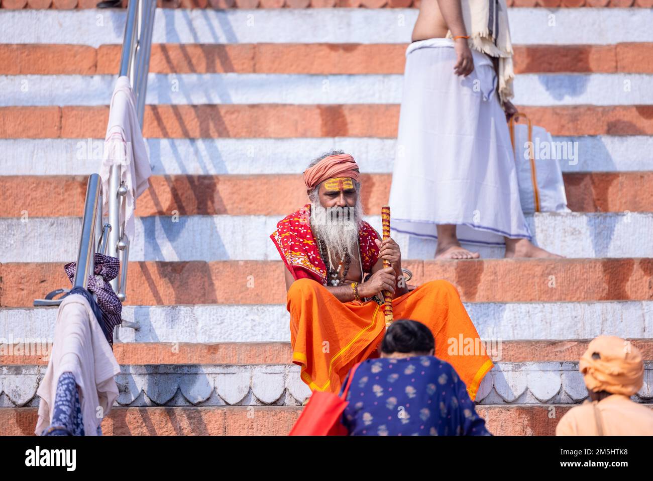 Varanasi, Uttar Pradesh, India - Nov 2022: Portrait of Unidentified ...