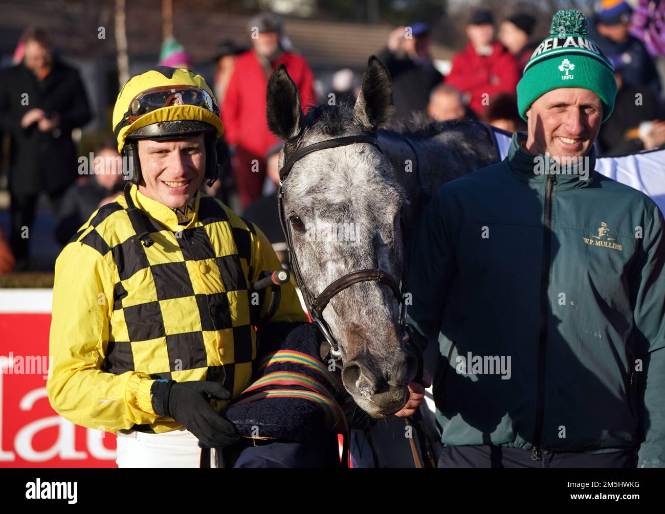 Gaillard Du Mesnil and jockey Paul Townend in the parade ring after ...
