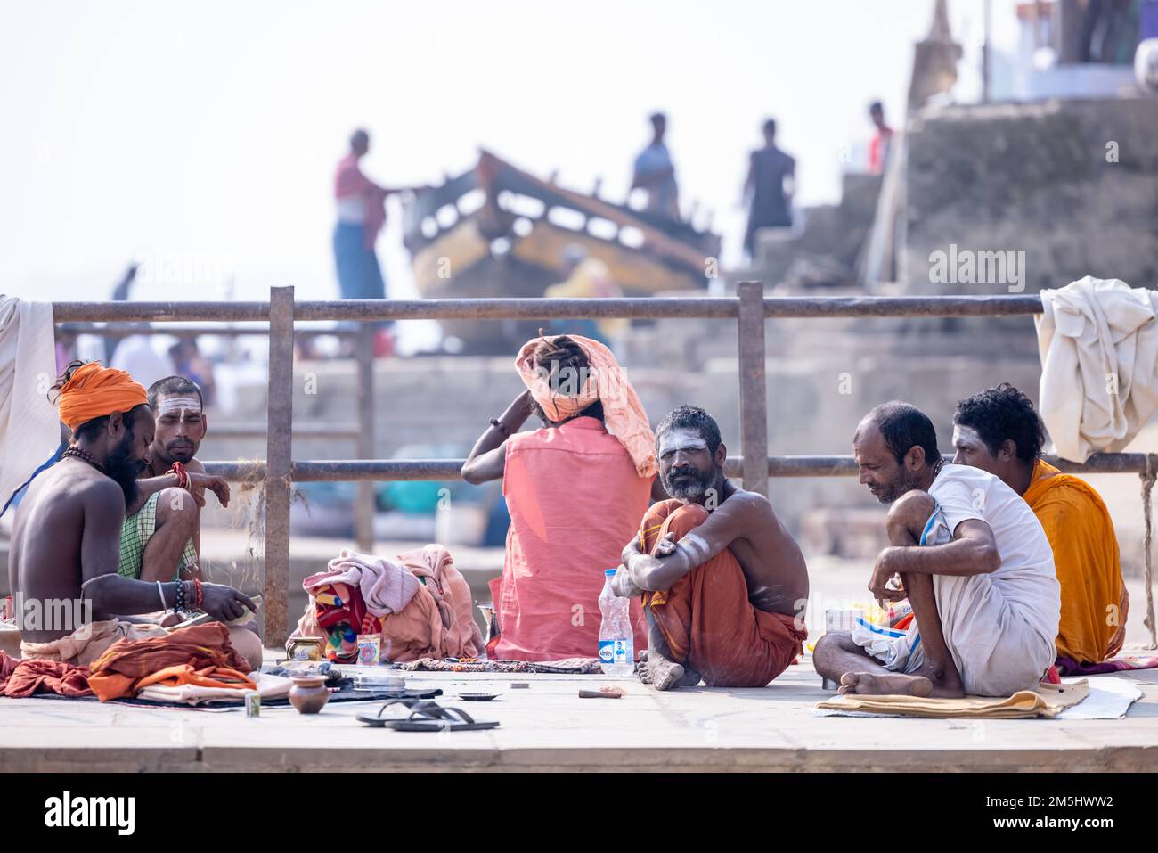 Varanasi, Uttar Pradesh, India - Nov 2022: Portrait of Unidentified ...