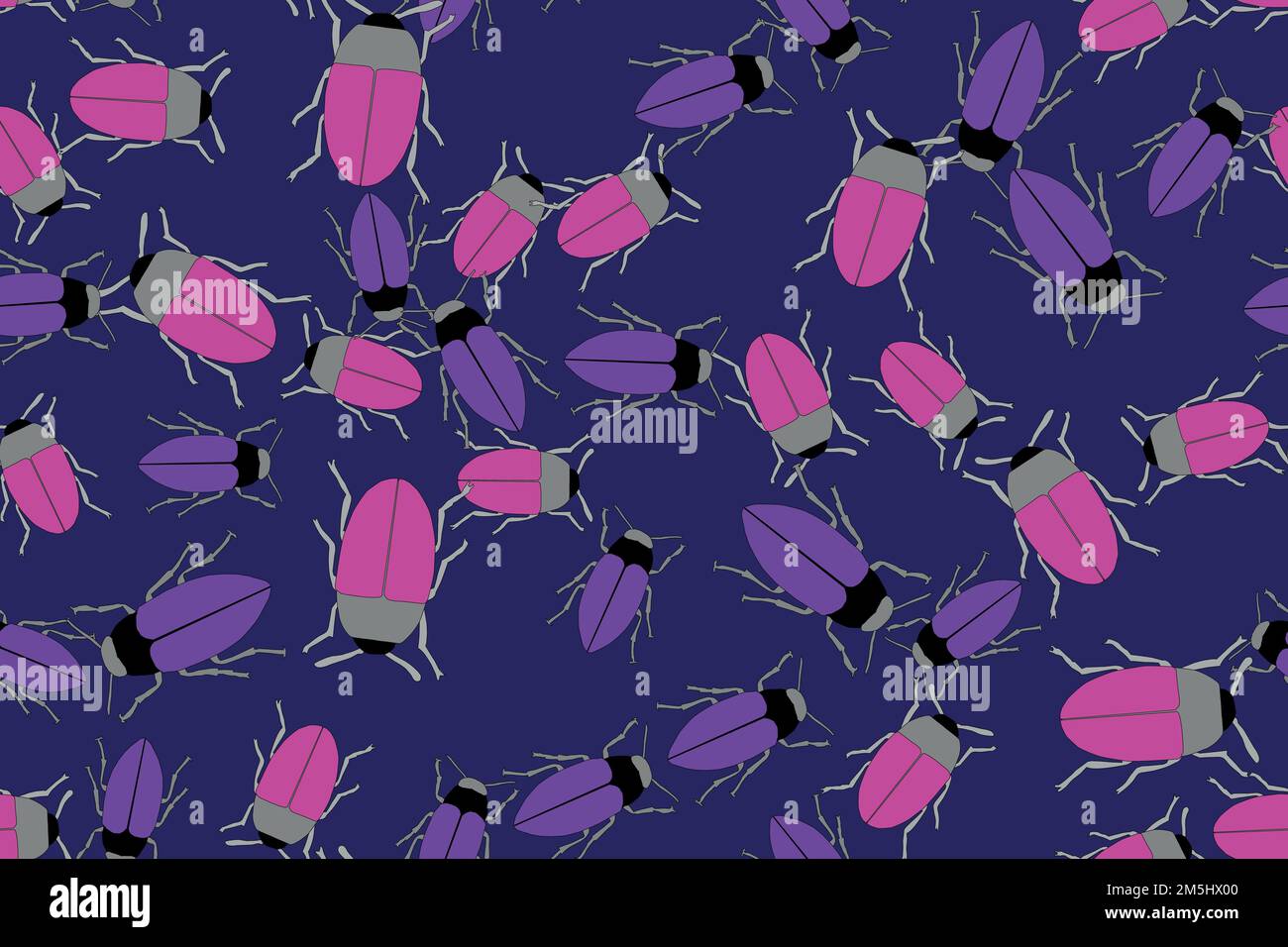 Color Bugs Illustration Seamless Pattern Stock Vector Image & Art - Alamy