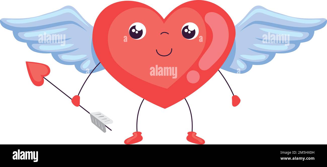 heart with wings Stock Vector Image & Art - Alamy