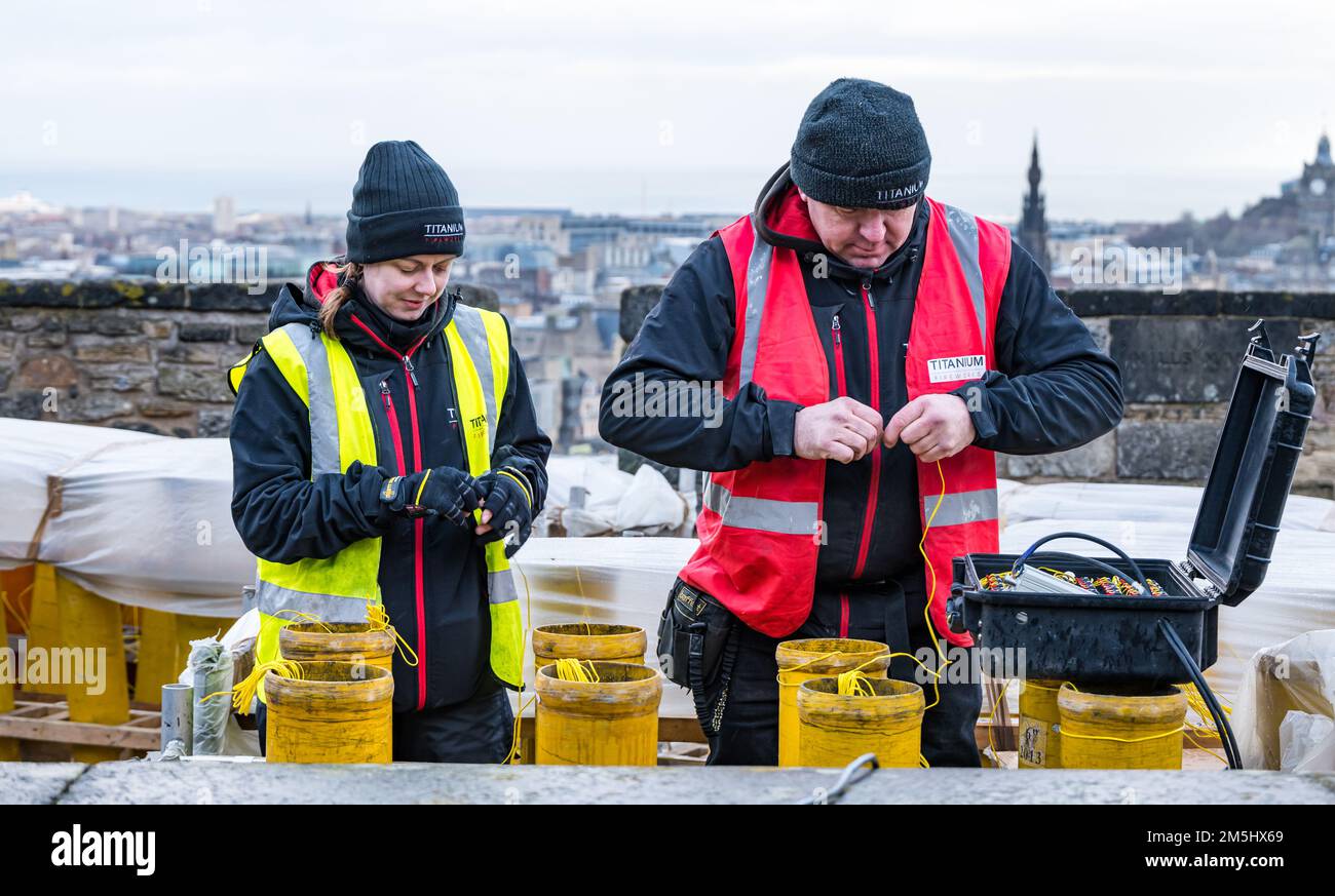 Edinburgh Castle, Edinburgh, Scotland, UK, 29 December 2022, Edinburgh ...