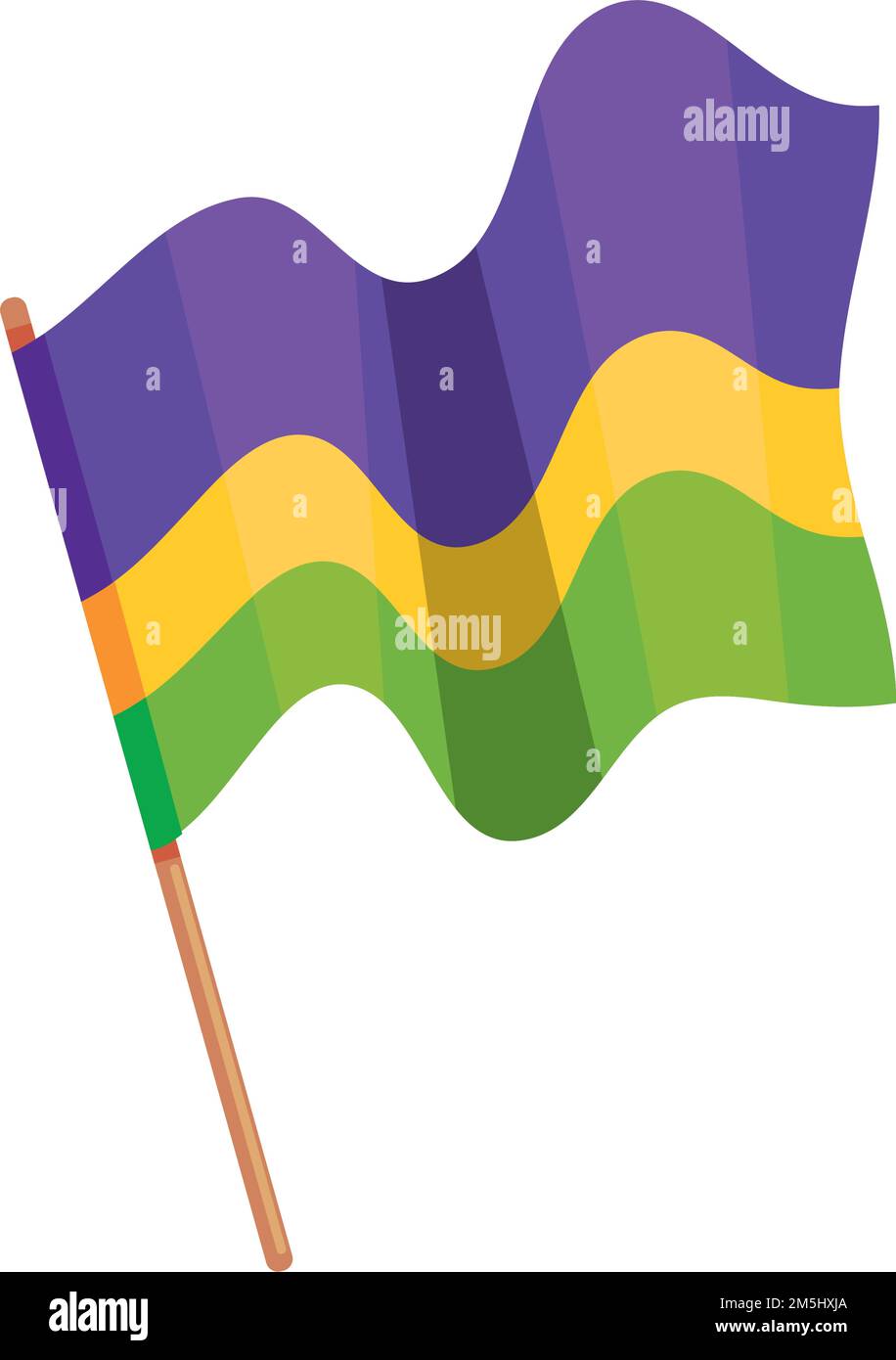 mardi gras flag Stock Vector Image & Art - Alamy