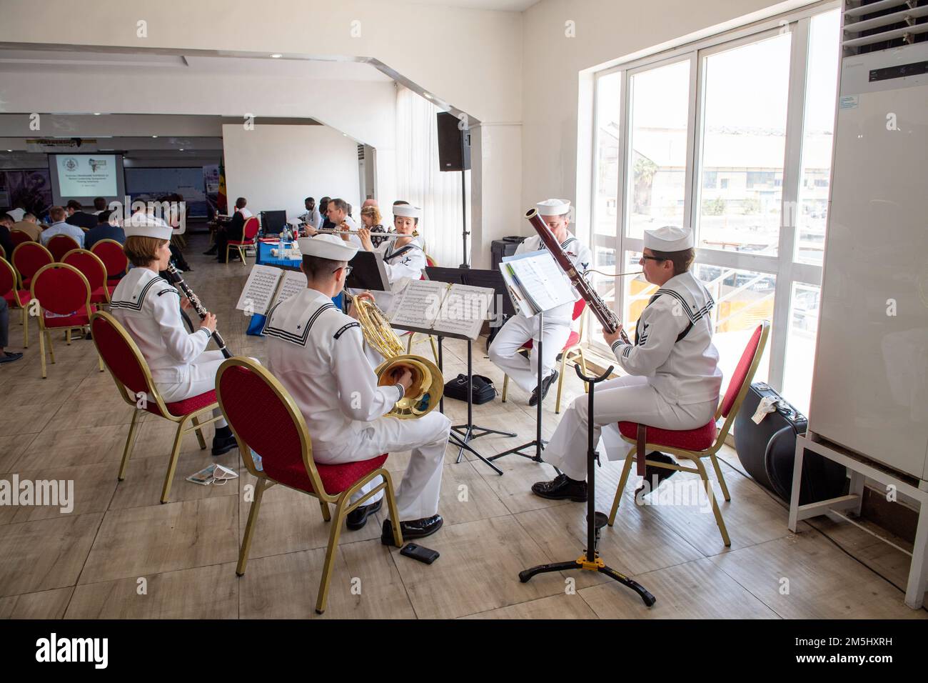 220318-N-ZA688-0070 DAKAR, Senegal (March 18, 2022) Members of the U.S ...