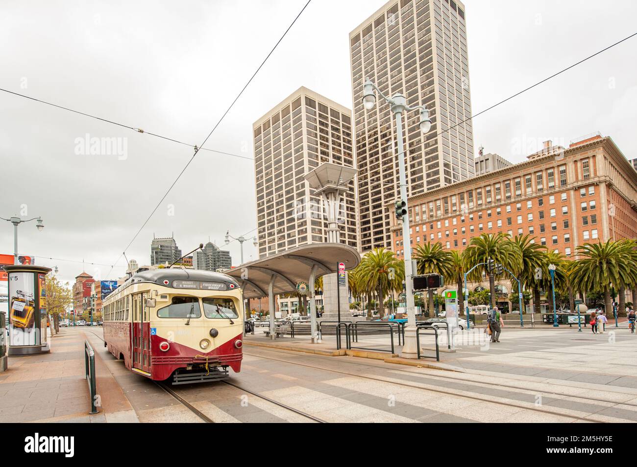 Historic public transport in San Francisco, CA. F-line streetcar ...