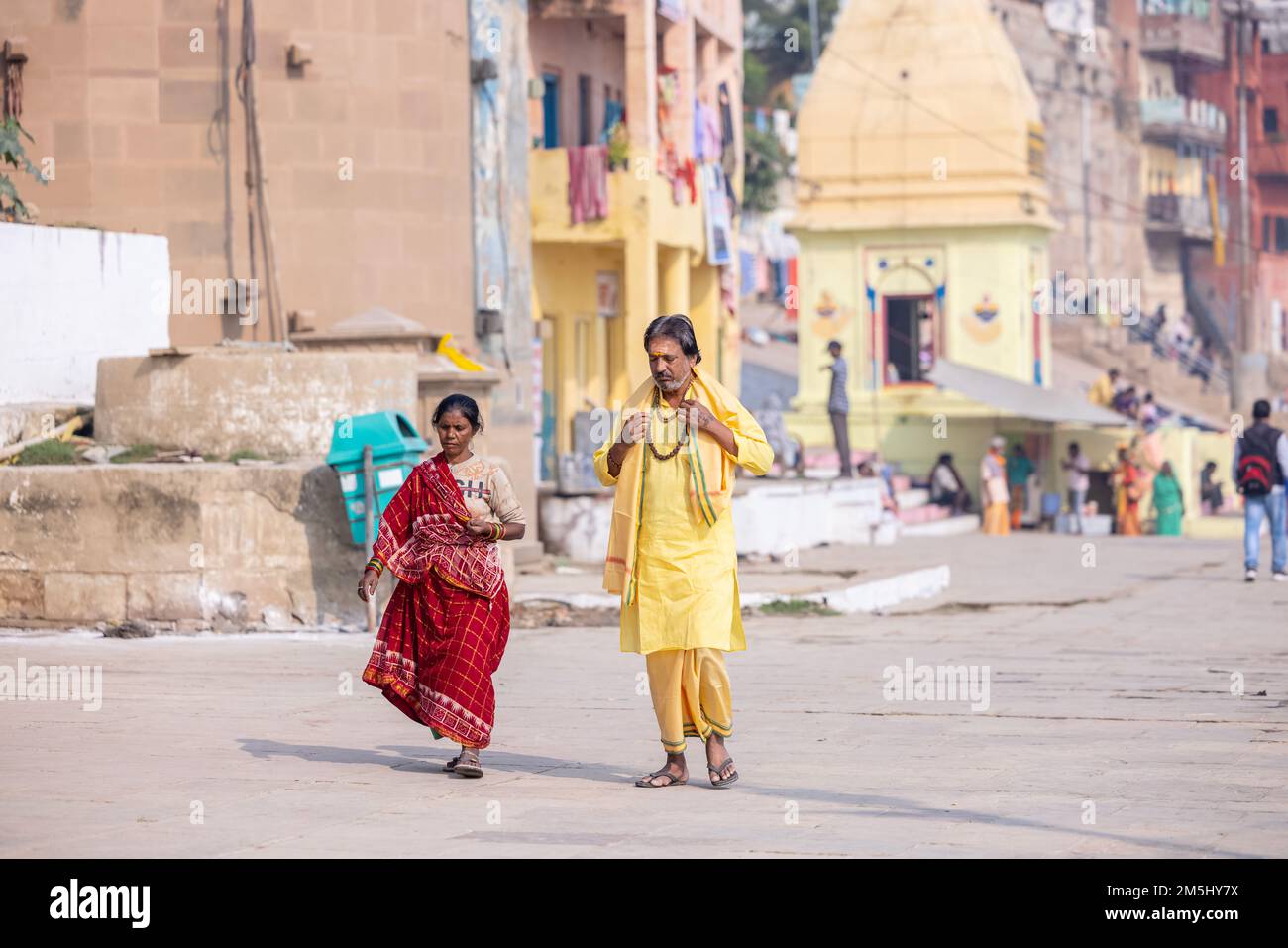 Varanasi, Uttar Pradesh, India - Nov 2022: Portrait of Unidentified ...