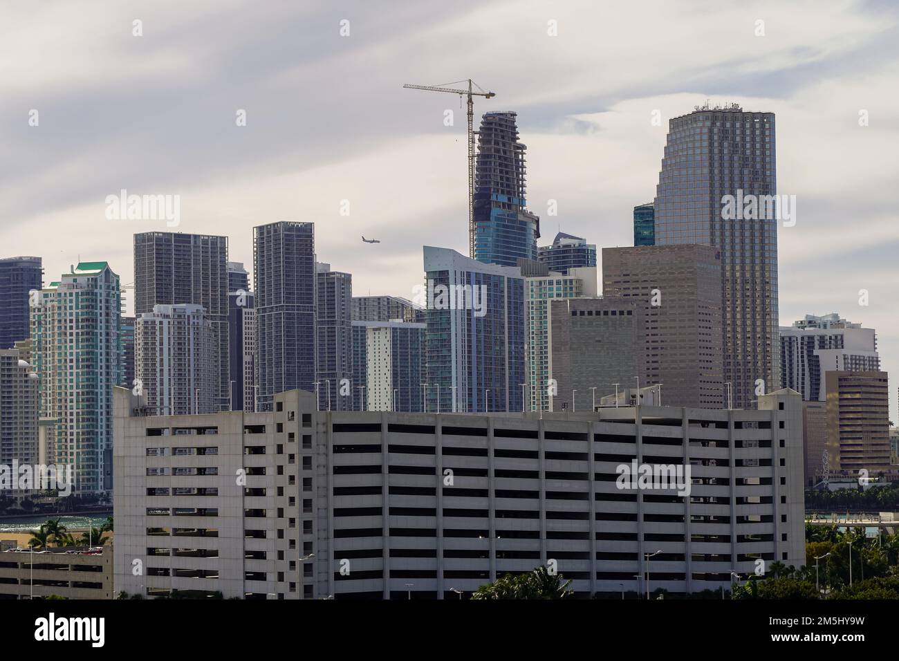 Miami, FL USA - 12 12 2022: Beautiful aerial panoramic view of the city ...