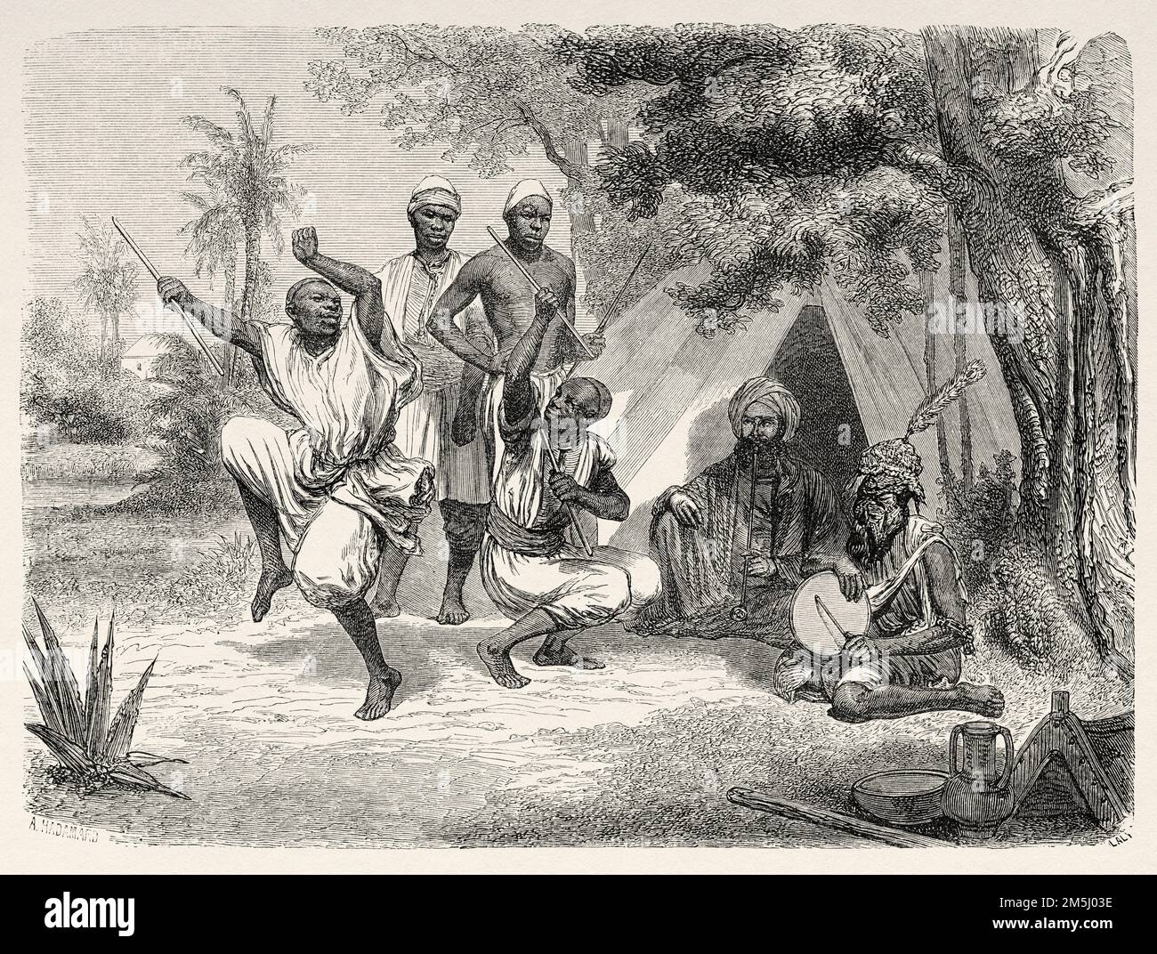 Negro dance in Ezzeribe, Libya. North Africa Stock Photo - Alamy