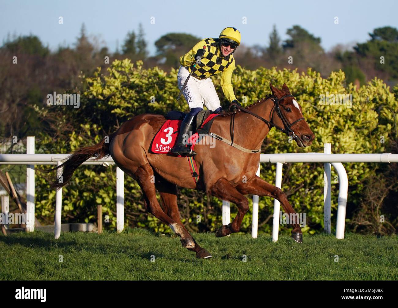 State Man ridden by jockey Paul Townend wins the Matheson Hurdle during ...