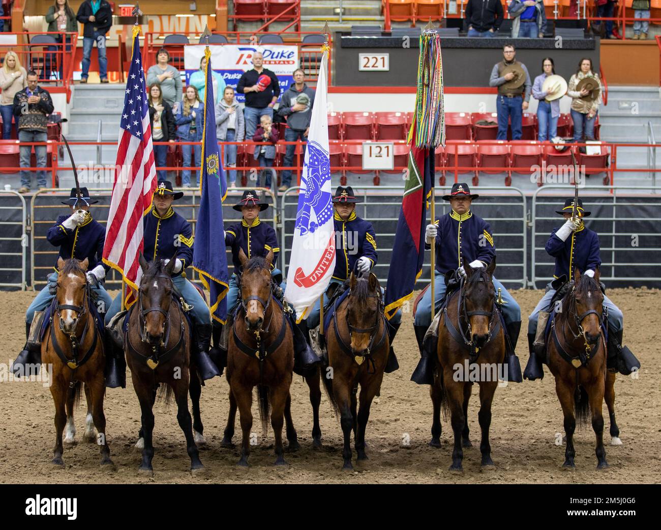 The 1st Infantry Division’s Commanding General's Mounted Color Guard ...