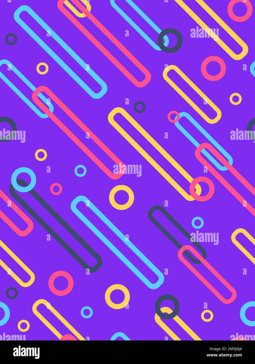 Seamless pattern. Abstract memphis background. Endless texture ...