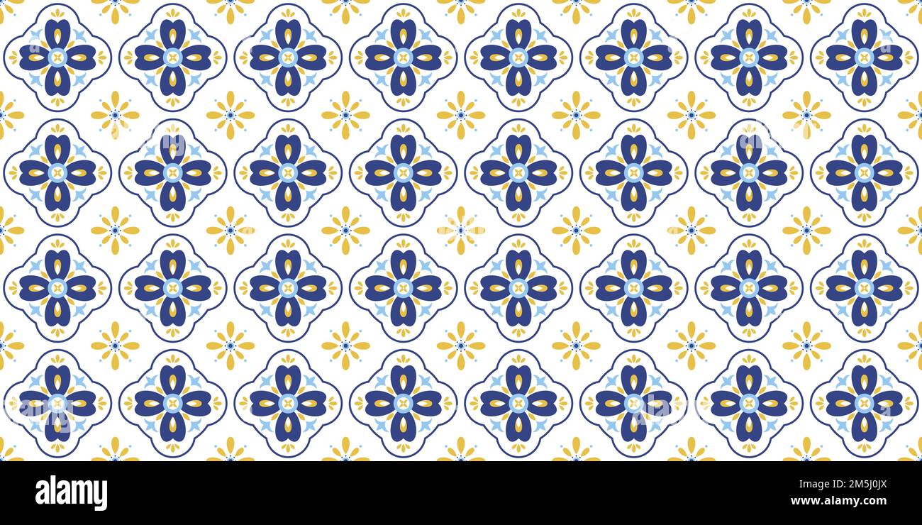 Ceramic tiled pattern. Floral seamless pattern for tile design ...