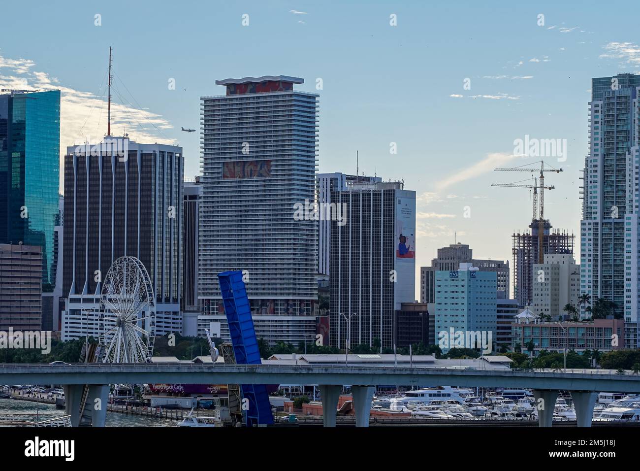 Miami, FL USA - 12 12 2022: Beautiful aerial panoramic view of the city ...