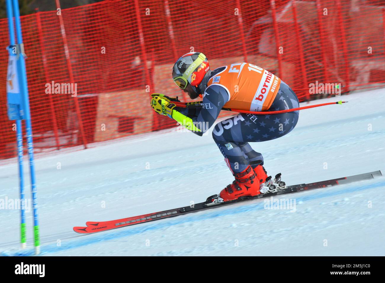 Bormio, Italy. 29th Dec, 2022. ganong travis usa during FIS Alpine Ski ...