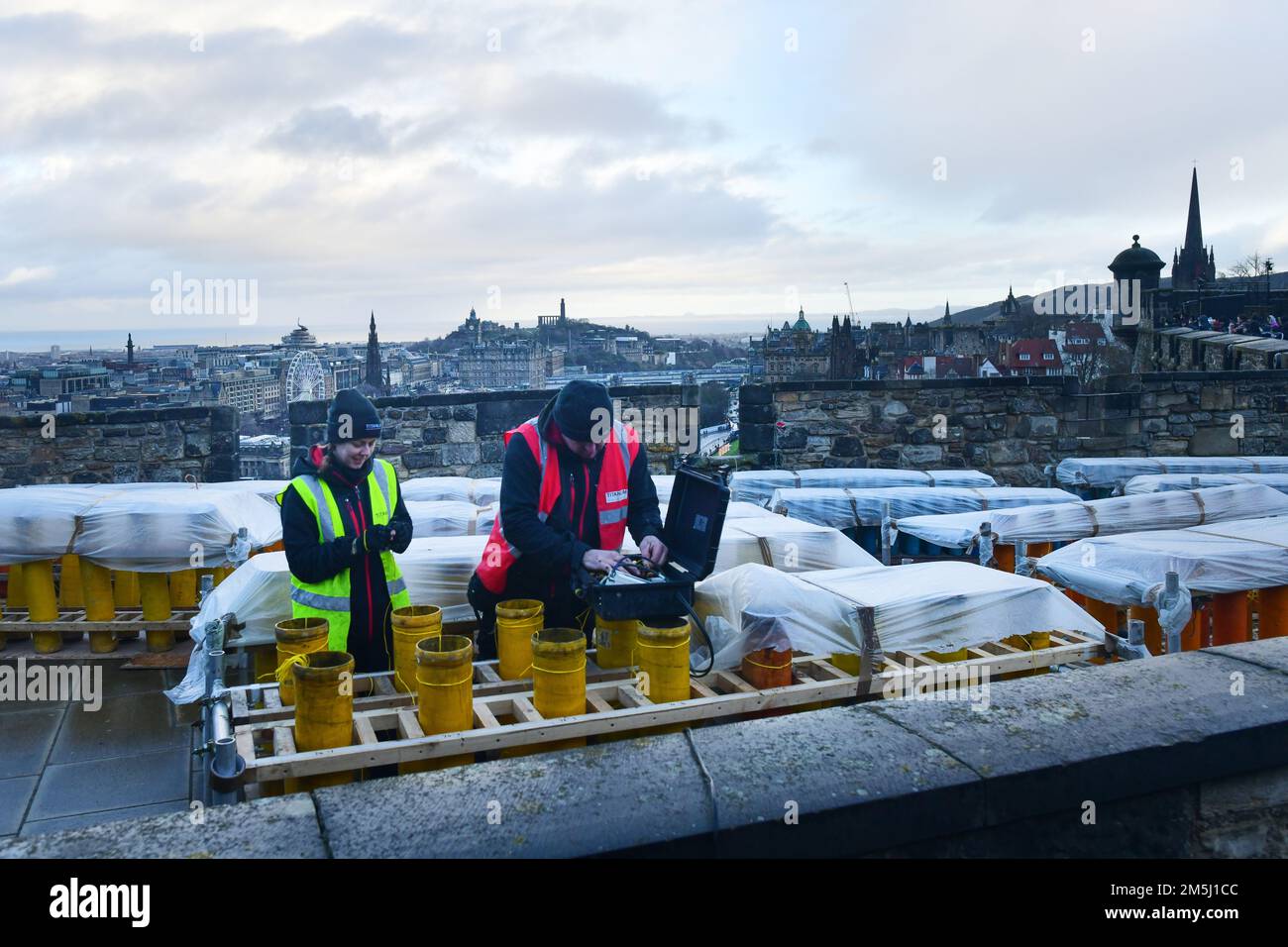 Edinburgh Scotland, UK 29 December 2022. Titanium Fireworks at ...