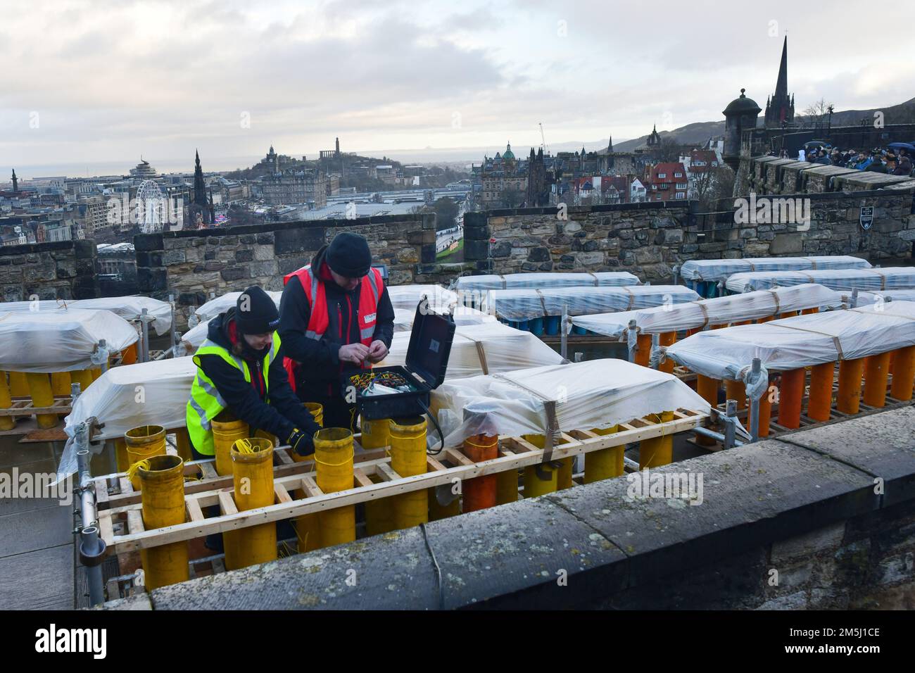 Edinburgh Scotland, UK 29 December 2022. Titanium Fireworks at ...