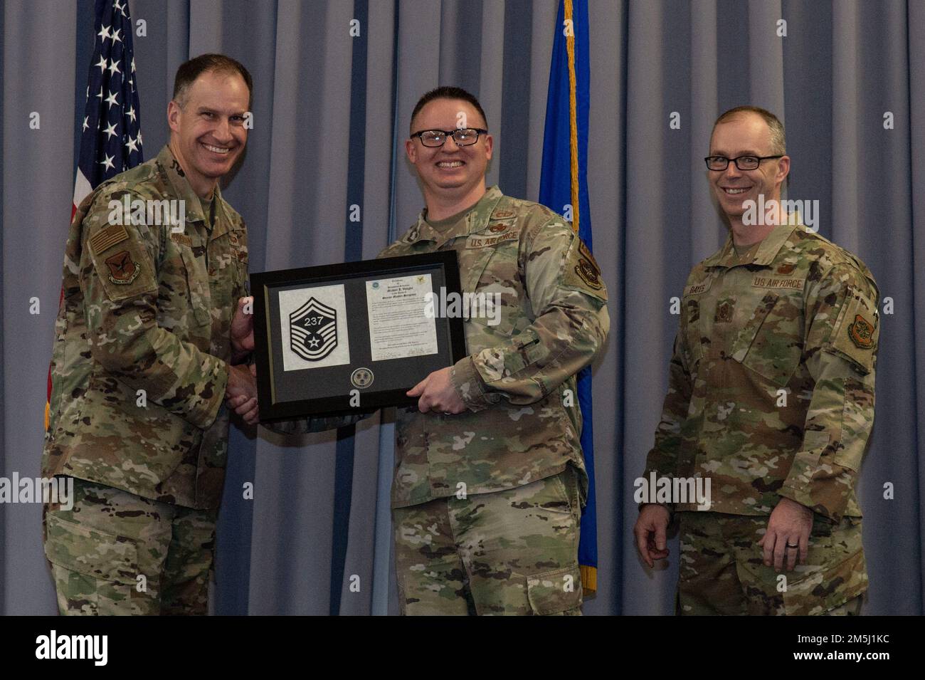 Master Sgt. Michael Vaughn, center, 436th Maintenance Squadron ...