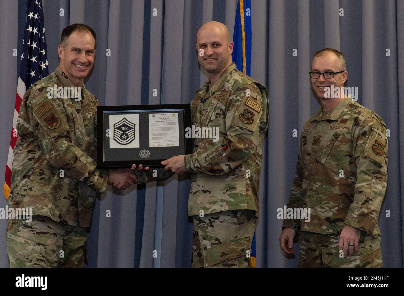 Master Sgt. Arik Wexler, center, 736th Aircraft Maintenance Squadron C ...