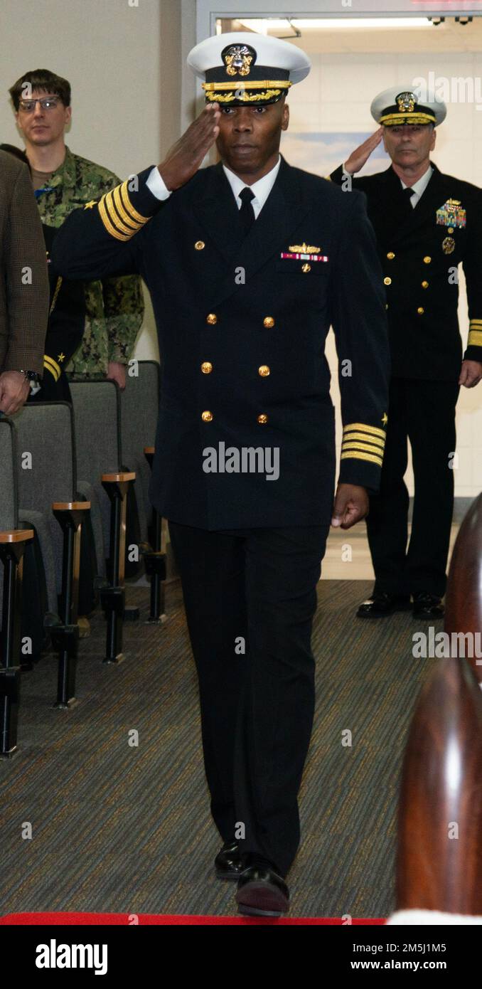 NEWPORT, R.I. (March 18, 2022) Capt. Alexis Walker, commanding officer ...