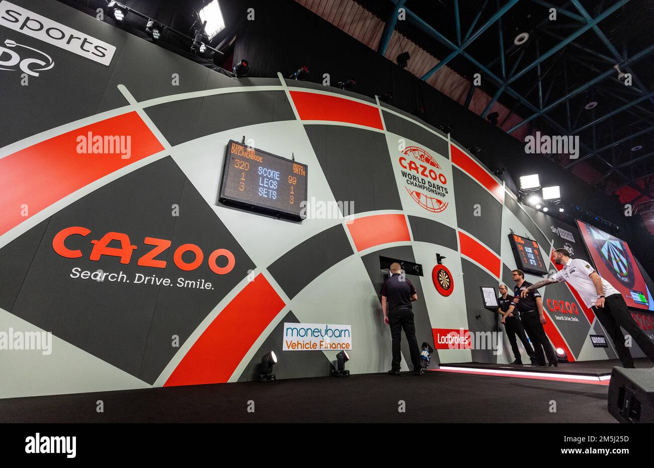 Ross Smith in action during day twelve of the Cazoo World Darts ...