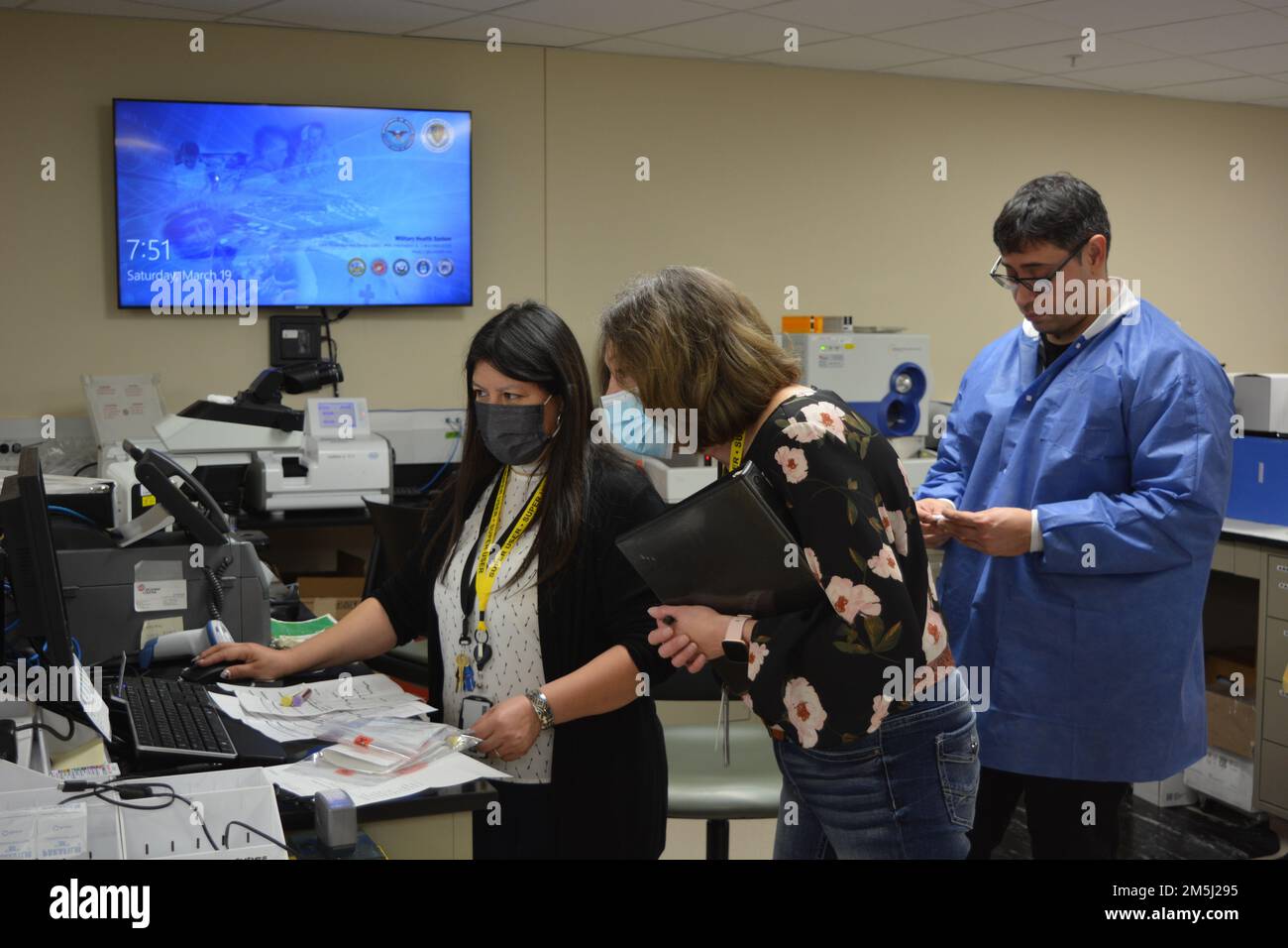 Cpl. Michael Quinn, medical laboratory technician, Nancy McBride ...