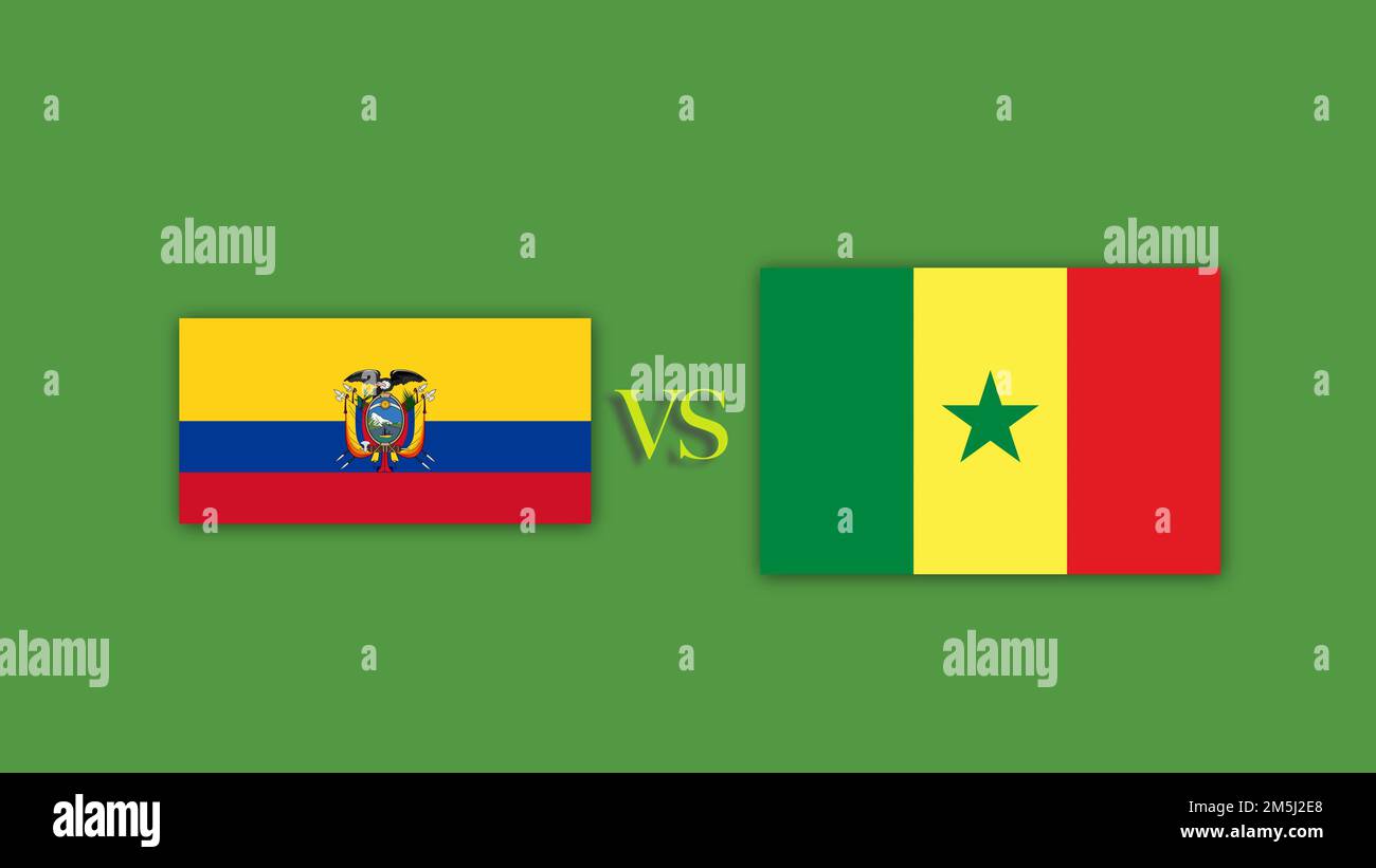 ecuador vs senegal Football Match Design Element Stock Photo - Alamy ecuador vs senegal Football Match Design Element Stock Photo - Alamy
