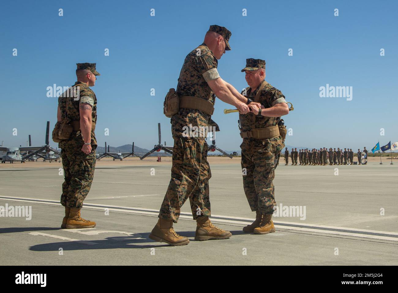 U.S. Marine Corps Lt. Col. Wilbur S. Oles, commanding officer of Marine ...