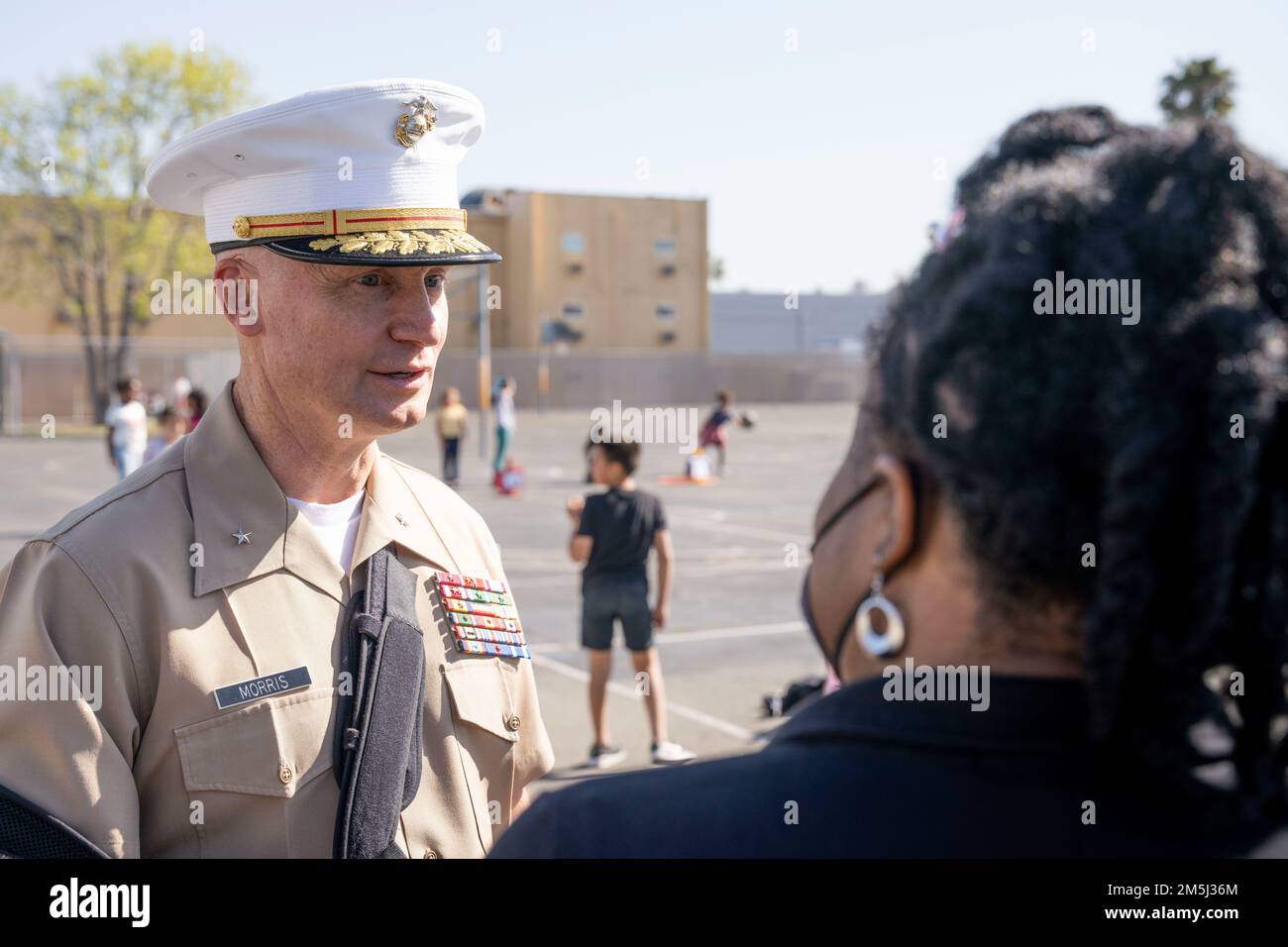 U.S. Marine Corps Brig. Gen. Jason L. Morris, the Commanding General of ...