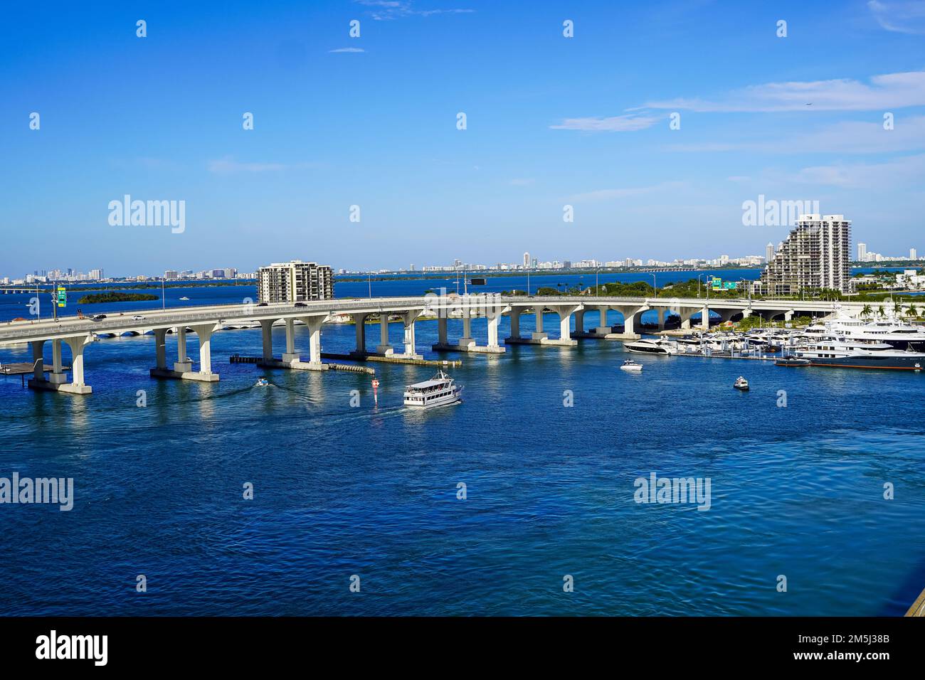Miami, FL USA - 12 12 2022: Beautiful aerial panoramic view of the city ...