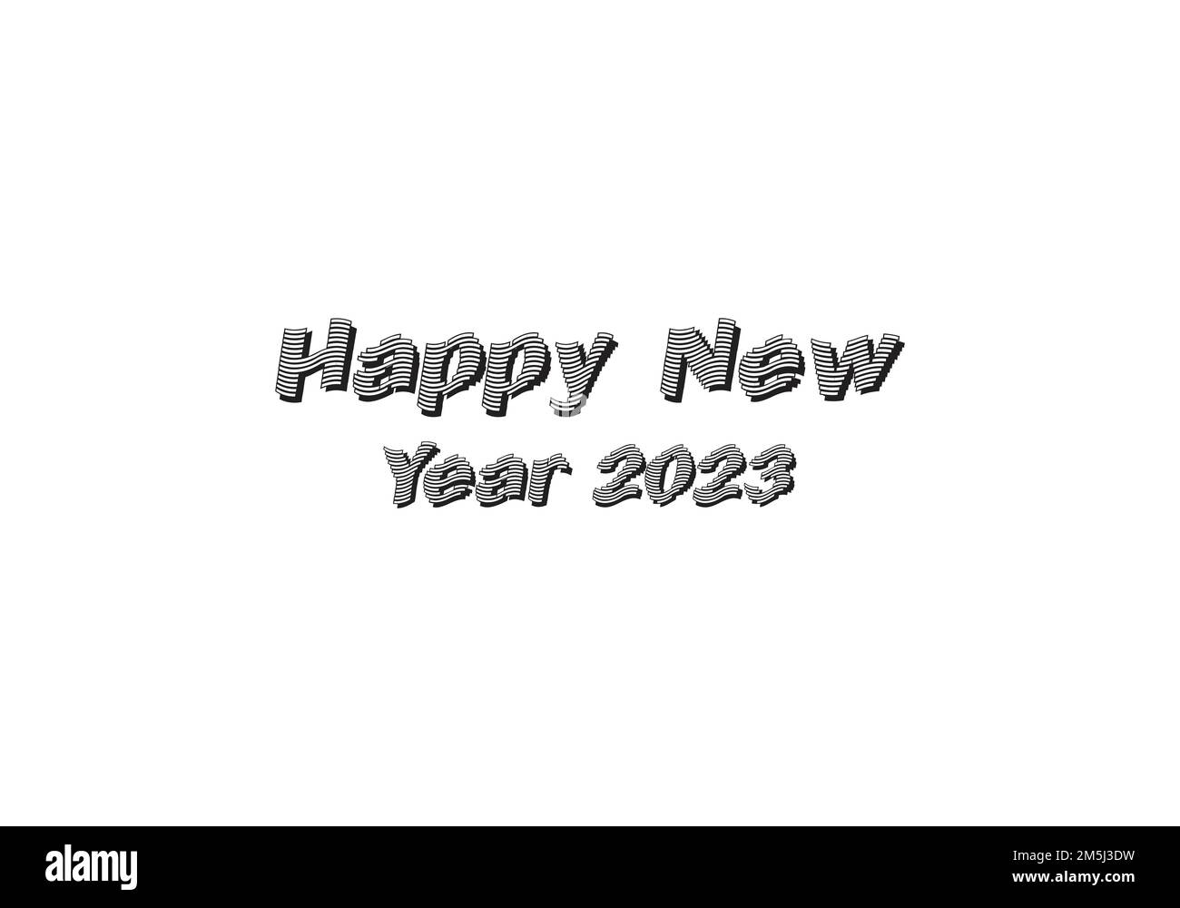 2023 new year logo Black and White Stock Photos & Images - Alamy