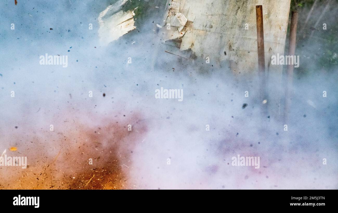 A water breaching charge detonates a simulated door, Mar. 18, 2022 ...