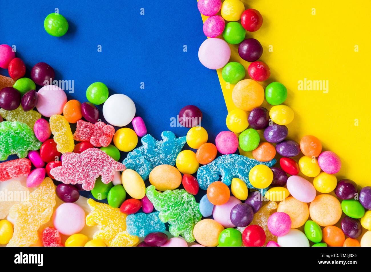 An assorted mix of various colorful candies and jellies Stock Photo - Alamy