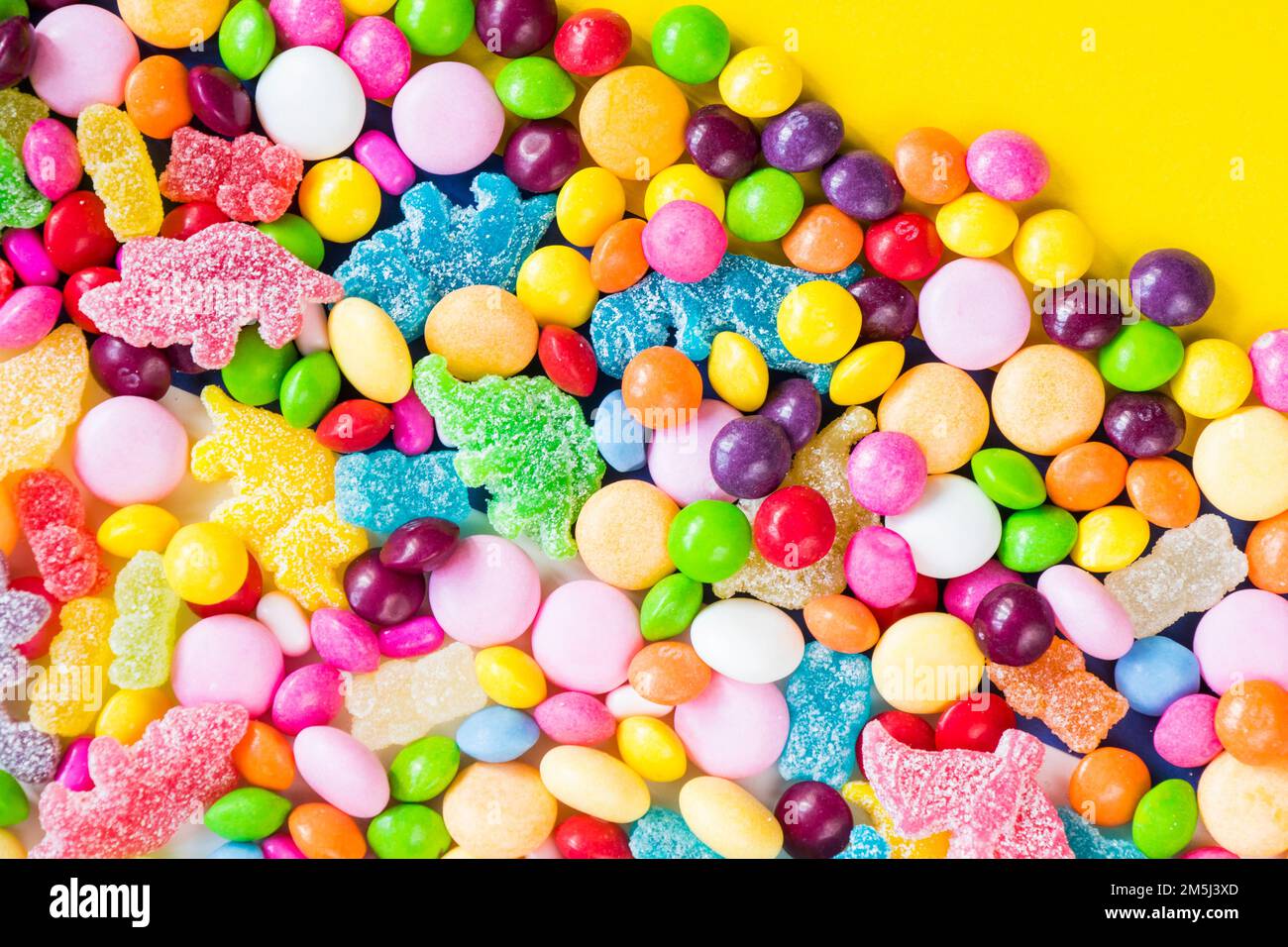 An assorted mix of various colorful candies and jellies Stock Photo - Alamy