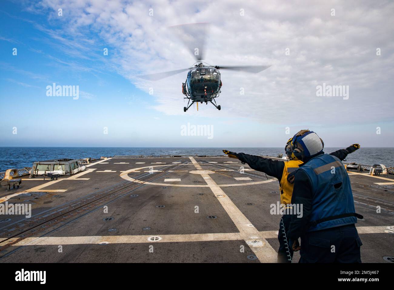 220318-N-CF580-0008 BALTIC SEA (March 18, 2022) Sailors assigned to the ...