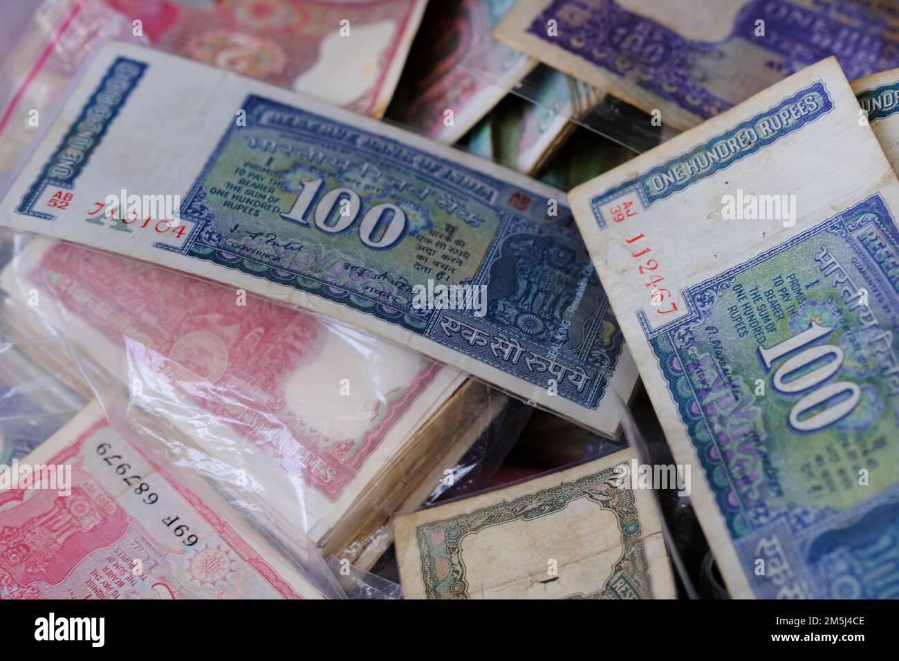 Vintage Old Indian Currency, A background of old vintage Indian ...