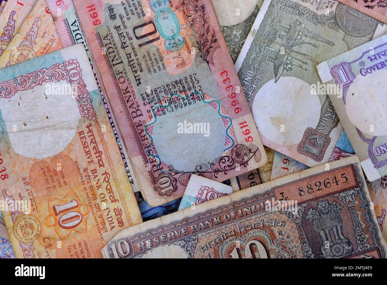 Vintage Old Indian Currency, A background of old vintage Indian ...