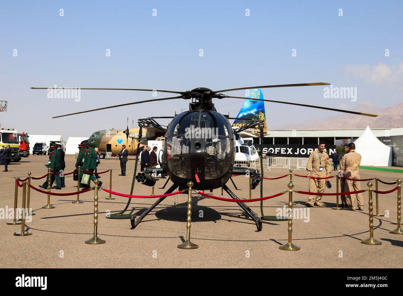 Aqaba, Jordan : MD-530 little bird helicopter for Jordanian Army Stock ...
