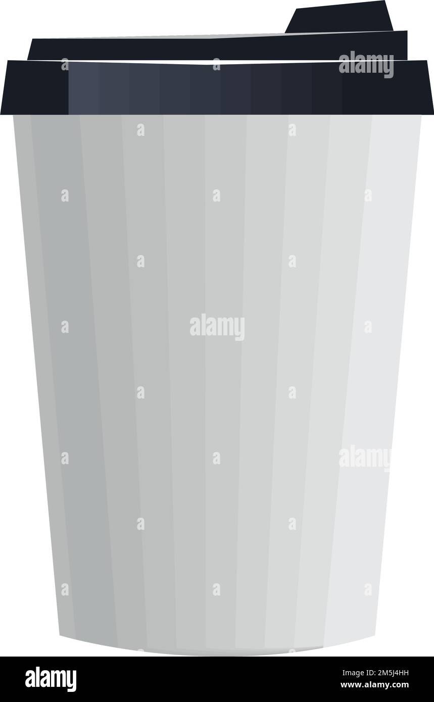 white take away pot mockup Stock Vector Image & Art - Alamy