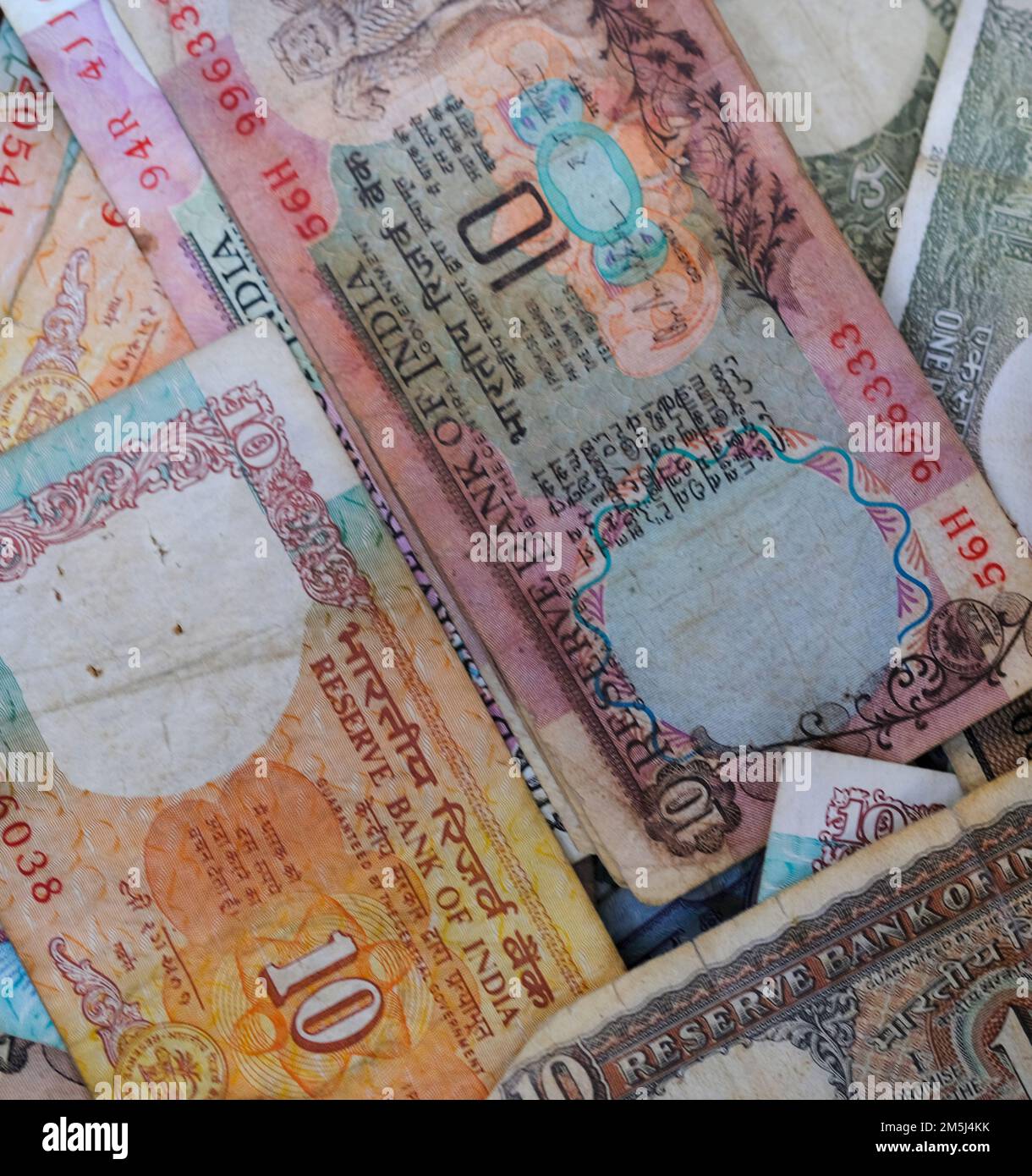 Vintage Old Indian Currency, A background of old vintage Indian ...