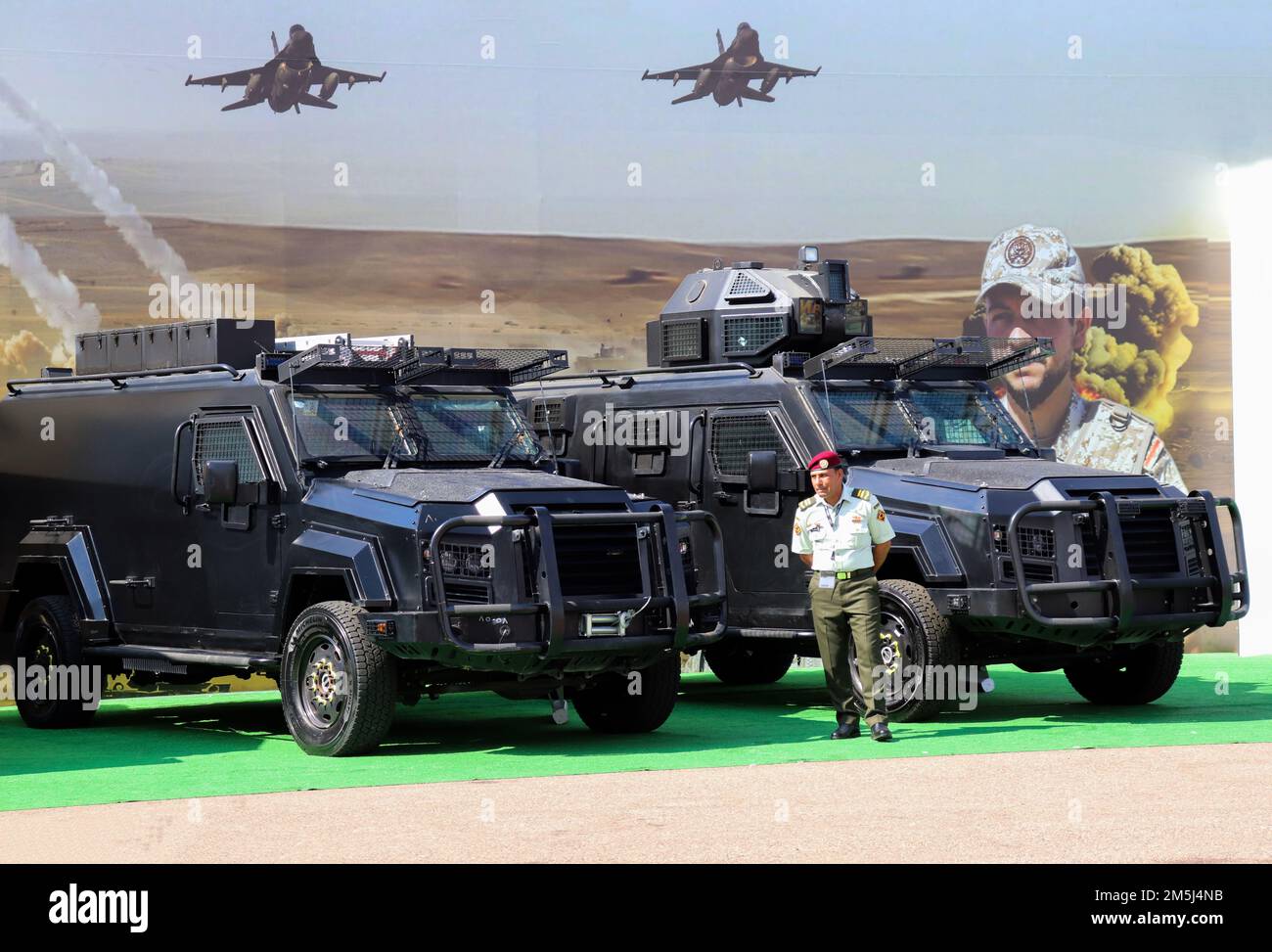 Aqaba, Jordan - 2022 : Jordanian armored and military vehicles (Sofex ...